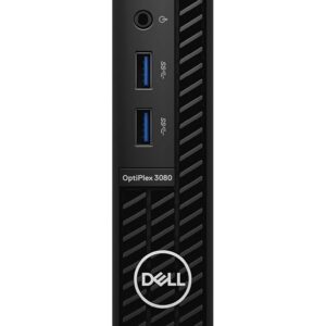 Dell Optiplex 3080 Micro Tower Desktop | Core i5-10500T - 256GB SSD Hard Drive - 8GB RAM | 6 cores @ 3.8 GHz Win 11 Pro Black (Renewed)