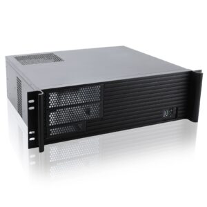 rackchoice 3u short depth rackmount server chassis micro atx/mini-itx 2x5.25+5x3.5 bays support standard atx psu with either top or side cooling