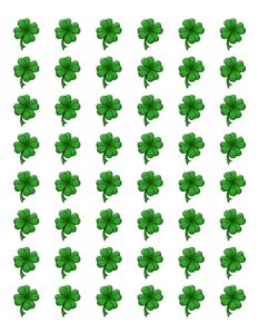 48 pcs shamrock clover st patricks day​​​​​​​​​​ stickers envelope seals labels round tags, stamps sticker for gift cards, envelopes, boxes for holiday, birthday, christmas