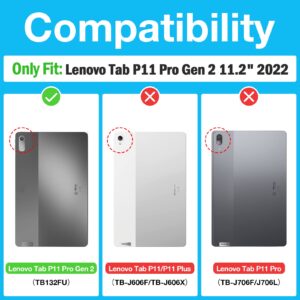 ProCase 2 Pack Screen Protector for Lenovo Tab P11 Pro Gen 2 11.2” 2022, Tempered Glass Film Guard for 11.2 Inch Lenovo P11 Pro 2nd Generation TB132FU