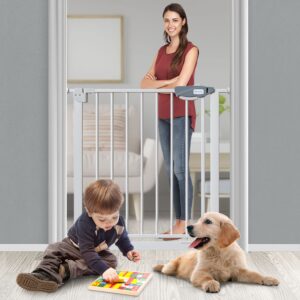 dokicat baby gate,baby gates 29-33/41-45 inches,extra tall pet gate,tall baby gate,dog gates for house,baby gates for doorways,pressure mounted baby gate, no drill baby gate