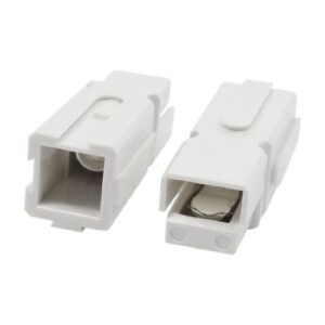 qtqgoitem white plastic 1cm dia holes electricity components connector 75a 600v (model: 7b8 50d 774 d08 8d4)