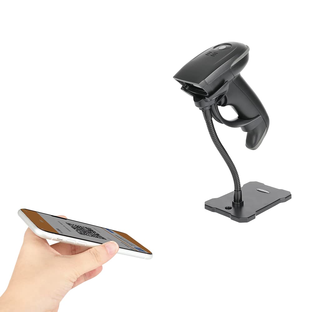 UNIDEEPLY Goose Neck Hands Free Adjustable Barcode Scanner Stand for Bar Code Readers Gun Desk Support Holder Mount Only