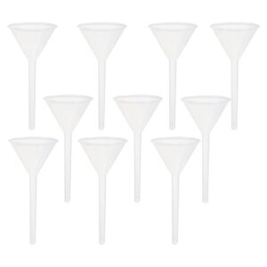 ultechnovo 12pcs clear small mm perfume filter funnels oils bottle cosmetics funnel ing plastic arts essential chemicals lad tool for filling crafts laboratory sub- experiment