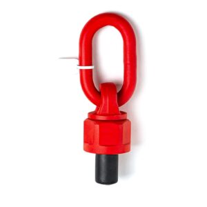 2pcs m8 0.3-0.6 ton g80 swivel eye bolt alloy steel material 360° rotation hoist ring heavy duty large carrying capacity eye bolt (m8)