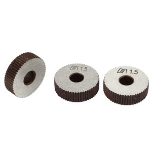 qtqgoitem single straight coarse 1.5mm pitch linear knurl wheel 3 pcs (model: f95 3aa 348 4ac 104)