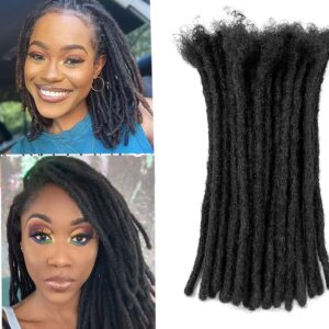 kbeth 0.8cm diameter loc extension 100% human hair dreadlock extensions for man/women full head handmade loc extensions bundles can be dyed bleached curled and twisted 0.8cm 8 inch 10 strands