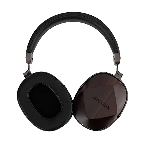 SIVGA Oriole Zebrano Wooden Closed Back Wired Dynamic Headphone (Black)