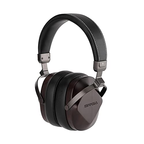 SIVGA Oriole Zebrano Wooden Closed Back Wired Dynamic Headphone (Black)