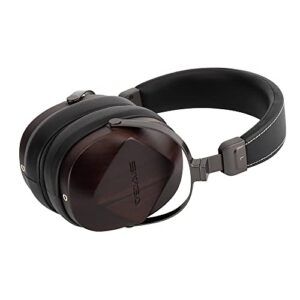 SIVGA Oriole Zebrano Wooden Closed Back Wired Dynamic Headphone (Black)