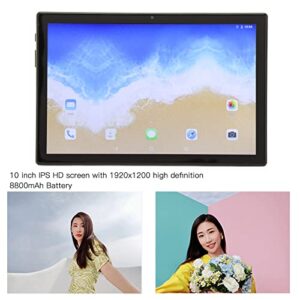 PUSOKEI 10 Inch 1920x1200 IPS 6GB RAM Tablet PC 128GB ROM Octa Core CPU 2.4G / 5G WiFi Android 12 8MP Front Camera 20MP Rear Camera USB C Rechargeable 8800mA Battery 4G Calling Tablets(Green)