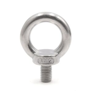 qtqgoitem m12 thread dia 304 stainless steel ring shape lifting eye bolt silver tone (model: c05 bb6 634 6ec bbe)