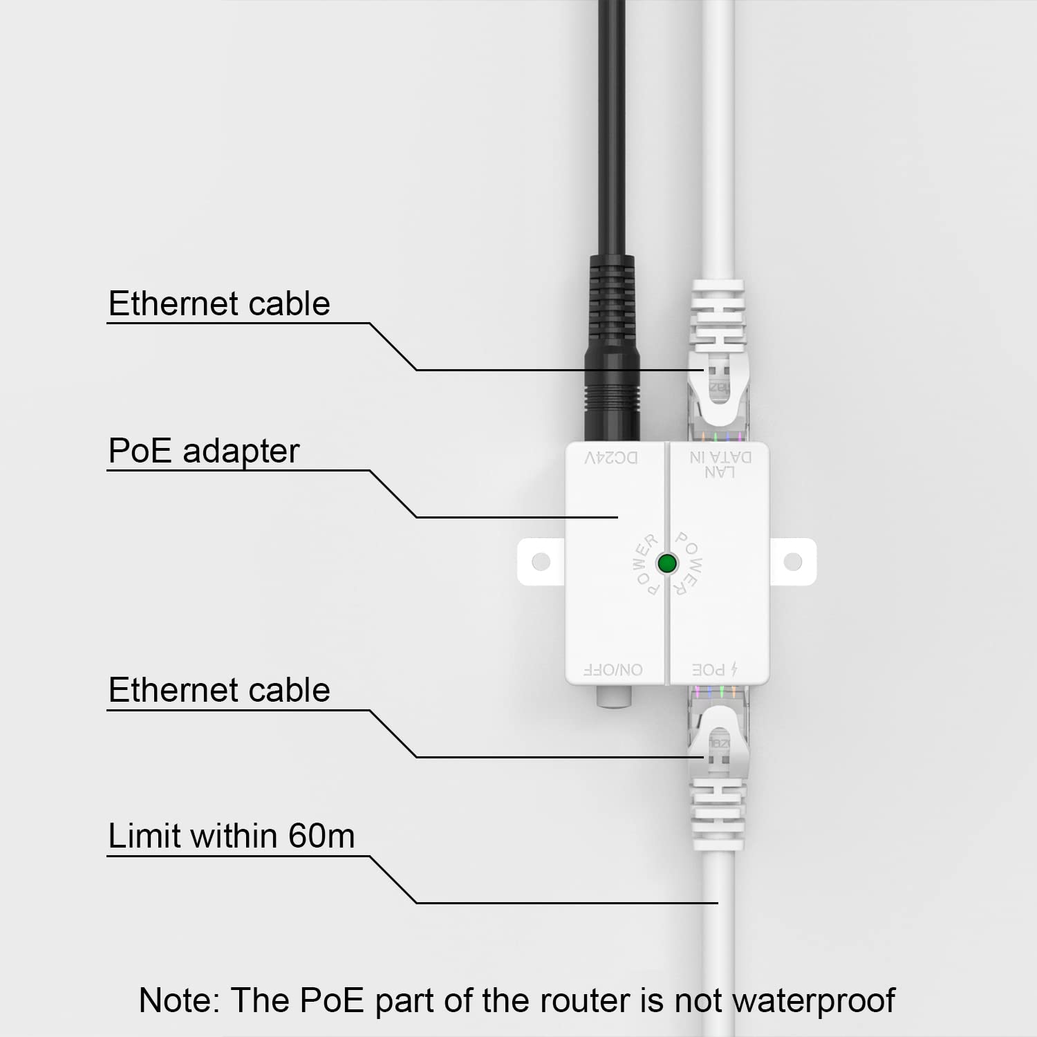 Outdoor WiFi Access Point,WAVLINK WiFi Router Extender,AC600 High Power Dual Band 2.4+5G Wireless Router/AP/Wi-Fi Range Extender 3 in 1 Weatherproof with PoE for Courtyard,RV,Campsite