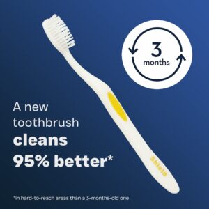 Shield Care Smokers Toothbrush with Hard Filaments, Elongated Neck Design, Removes Stains (Expert Care - Hard Bristles) - Adult Toothbrush – 4 Count (Pack of 1)