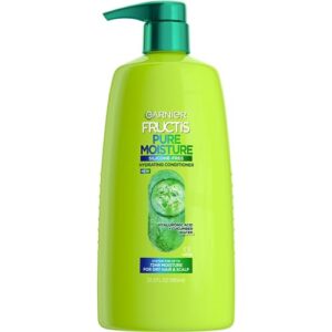 garnier fructis pure moisture hydrating conditioner for dry hair and scalp, 32.3 fl oz, 1 count (packaging may vary)