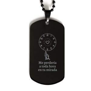 me perderia a tos hora en tu mirada, pulseras para hombres o mujeres - placa de identificaci