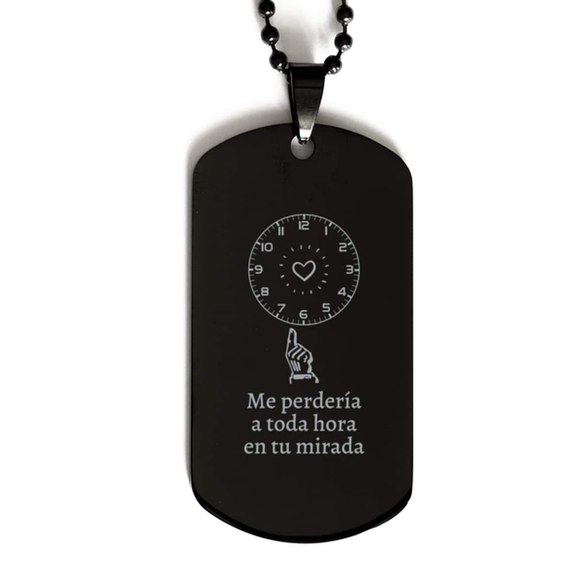 Me perderia a TOS hora en tu Mirada, pulseras para Hombres o Mujeres - placa de identificaci