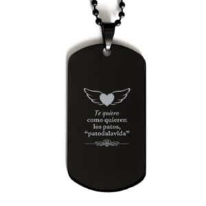 te quiero como quieren los patos patodalavida, pulseras para hombres o mujeres - placa de identificaci