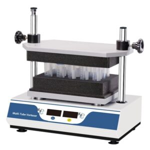 HFBTE Vortexer Mixer Speed 100 to 2500rpm Multiple Tubes Vortex Mixer Professional Bottle Lab Ink Glue Blood Vortexer Mixer Shaker with DC Brushless Motor Foam Rack 15xφ22mm Test Tube φ22-φ25mm 25ml