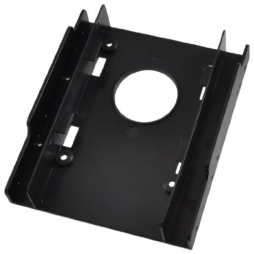 Qtqgoitem Black Plastic 2.5" Frame SSD Bracket Desktop PC HDD (model: 04f c97 ed5 6cd 6bd)