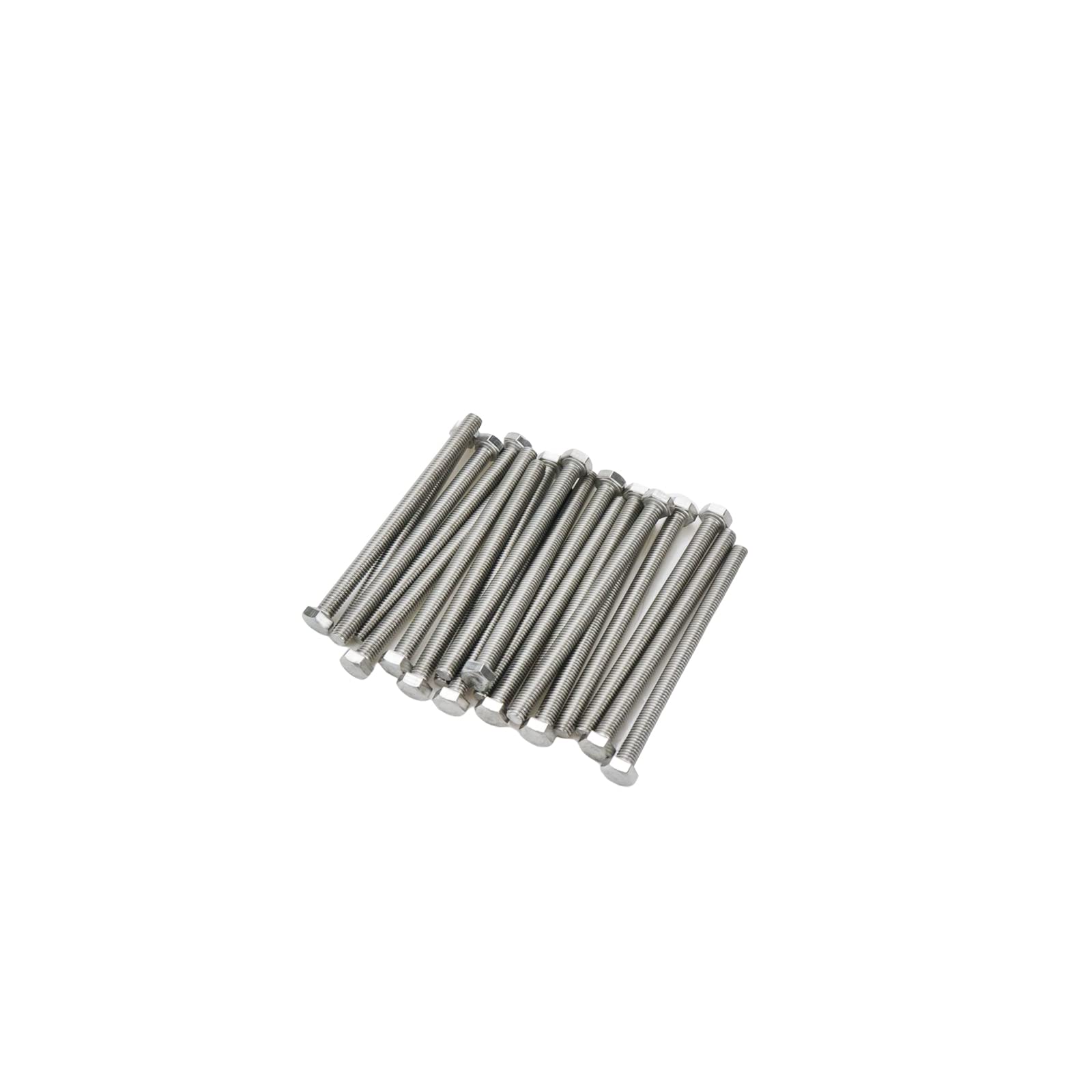 Dahszhi M5x70 Hex Bolts Stainless Steel Hex Head Screw Bolts,Screw Pitch 0.8mm Fully Threaded Hex Tap Bolts 20Pcs