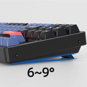 Keychron K8 Pro QMK/VIA Wireless Mechanical Keyboard, Hot-Swappable Aluminum Frame TKL Custom Programmable Keyboard with RGB Backlit, Gateron G Pro Blue Switch