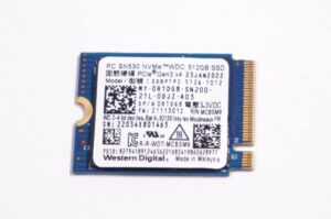 fmb-i compatible with sdbptpz-512g replacement for western digital 512gb nvme pcie gen 3x4 ssd drive i7620-5624slv-pus