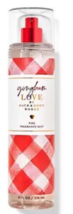 bath & body works gingham love fine fragrance body mist spray 8 ounce (gingham love), 8 fl oz (pack of 1)