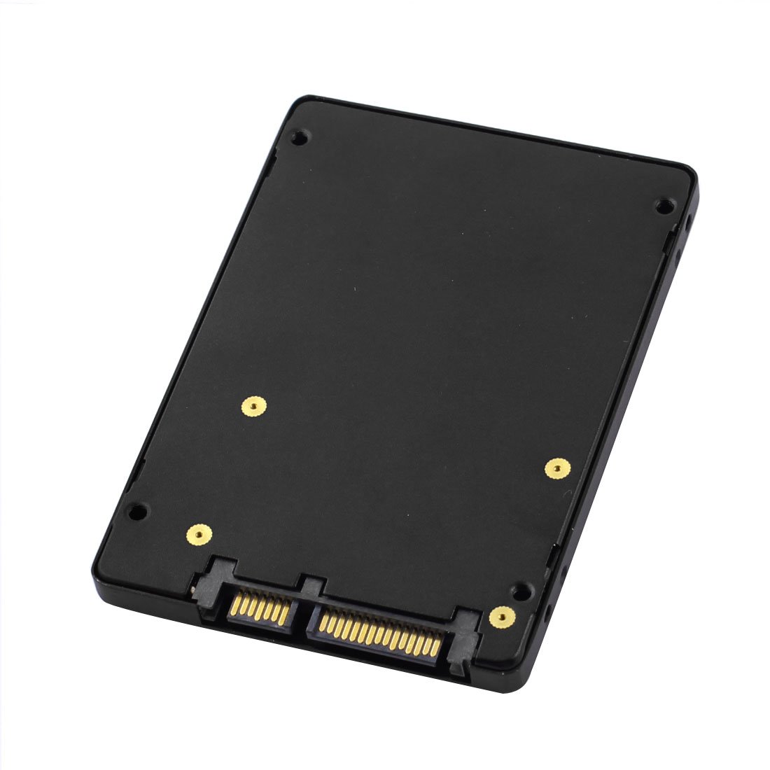 Qtqgoitem Card Slot Mini PCI-E mSATA SSD to 2.5" SATA Hard Drive Adapter Black (model: 11b 644 f18 8bd 4f5)