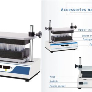 HFBTE Vortexer Mixer Speed 100 to 2500rpm Multiple Tubes Vortex Mixer Professional Bottle Lab Ink Glue Blood Vortexer Mixer Shaker with DC Brushless Motor Foam Rack 15xφ22mm Test Tube φ22-φ25mm 25ml