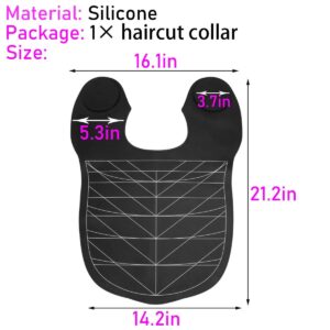 XDONEF Hair Cutting Guide Collar Silicone Waterproof Cutting Cape for Hair Stylist Hair Cutting Mat for Shoulders Hair Cut Mat with Guidelines Weighted Neck Wrap for Salon Home Large