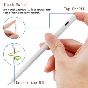 Active Stylus Pencil for Samsung Galaxy Tablet A9 A8 A7,New Plastic Point Tip with Precise and Accurate Drawing Pencil Compatible with Samsung Galaxy Tablet A9 A8 A7 Stylus Pen,White