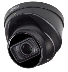 lorex lne9383 4k nocturnal 4 series ip wired dome camera with motorized varifocal lens and listen-in audio (black)