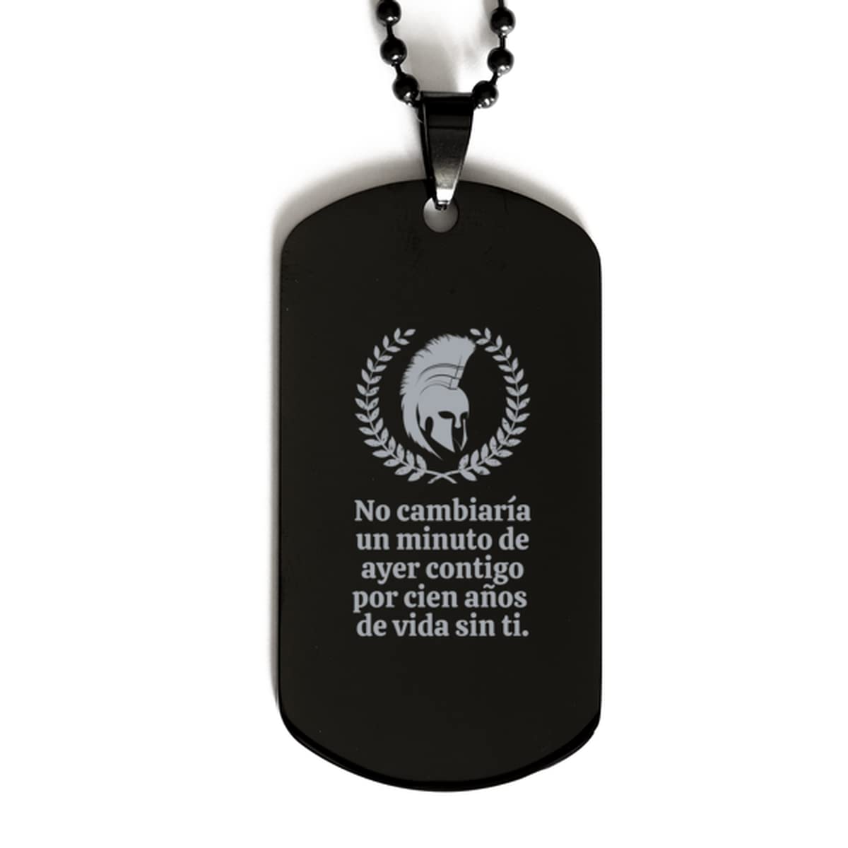 No cambiaria un minuto de Ayer Amor - Regalo para esposo, Hombre, Novio, Fiancee - placa de identificaci