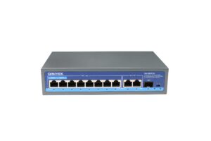 8 port ethernet unmanaged poe+ switch, 2 uplink gigabit ports, 1*1.25g sfp port , 120w 802.3af/at ,unmanaged plug and play, desktop or wall-mounted smart ethernet switch