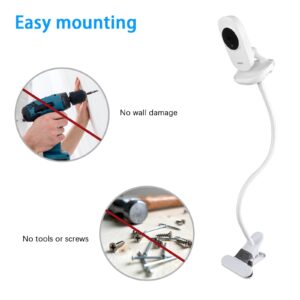 OkeMeeo Baby Monitor Mount for VTech VM819 and VM3252 Baby Monitor (15.7 in Gooseneck Universal Camera Mount Clamp No Drill)