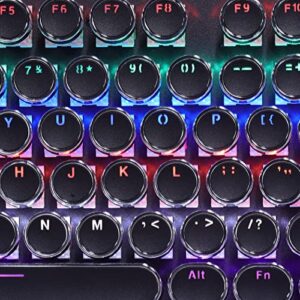 104 Keys Gaming Keyboard Ergonomically Designed Black RGB Backlit Mechanical Keyboard for Laptop (Red Switch)