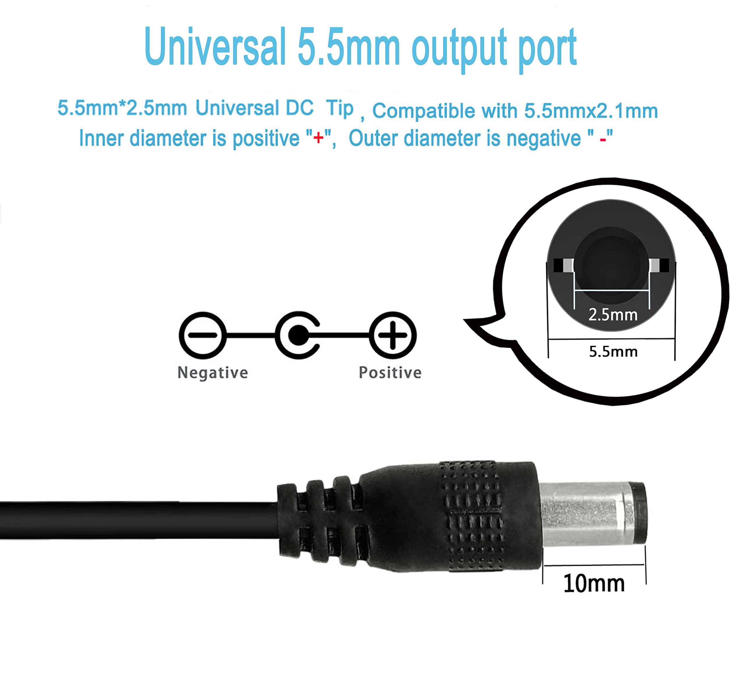 MTYTOT 21V 1000mA Power Adapter Supply AC to DC 21 Volt 1A 800mA 450mA Power Supply Transformer 5.5mmx2.5mm us Plug