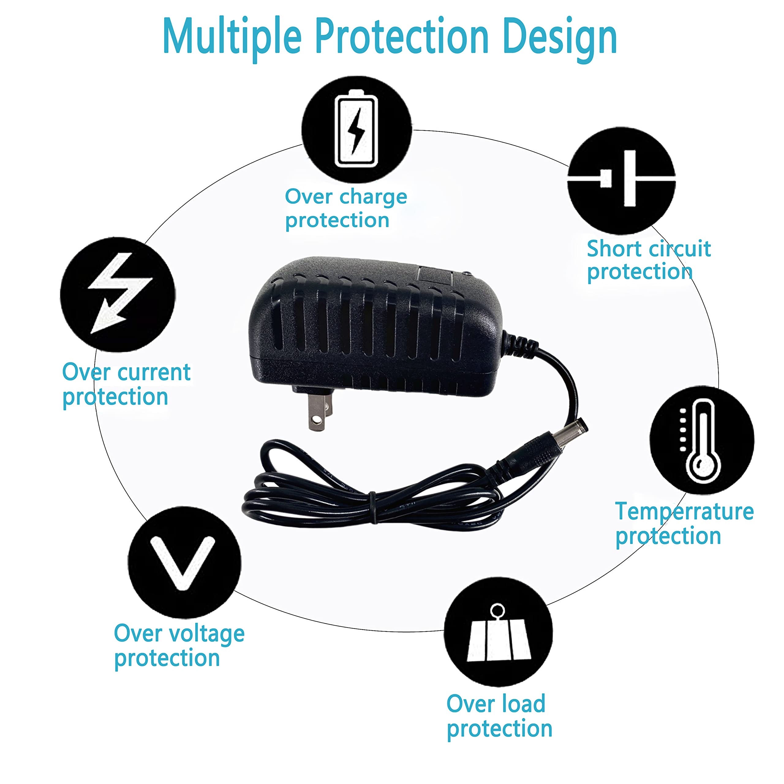 MTYTOT 21V 1000mA Power Adapter Supply AC to DC 21 Volt 1A 800mA 450mA Power Supply Transformer 5.5mmx2.5mm us Plug