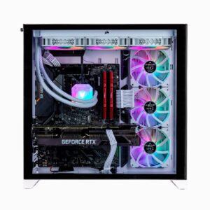 Velztorm Lux Lyte Custom Built Gaming Desktop PC (AMD Ryzen 9-5900X 12-Core, GeForce RTX 4090 24GB, 16GB RAM, 1TB PCIe SSD + 1TB HDD (3.5), Wifi, USB 3.2, HDMI, Bluetooth, Display Port, Win 10 Home)