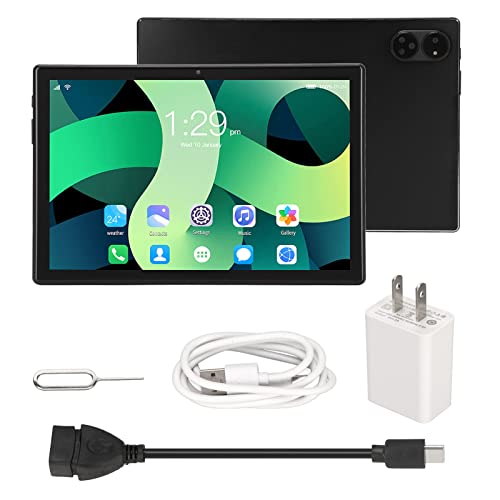 FUIK HD Tablet, Tablet PC 100240V 1960x1080 IPS Black Support 4G 12.0 Calls (US Plug)