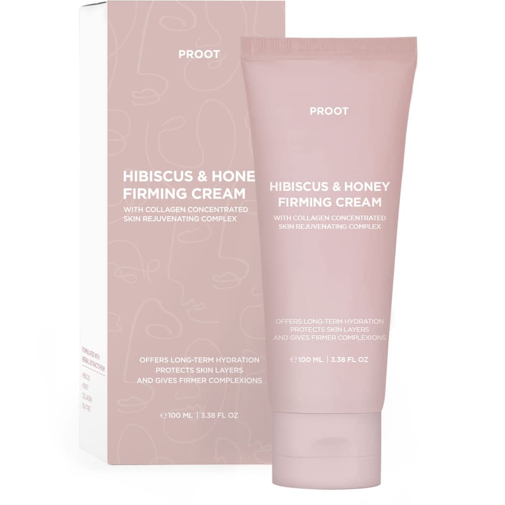 Hibiscus and Honey Firming Cream | Concentrated Complex | Lightweight Neck Firming Cream for Sensitive and All Skin Type | Formulated with Collagen Centella Asiatica, and Other Natural Ingredients |