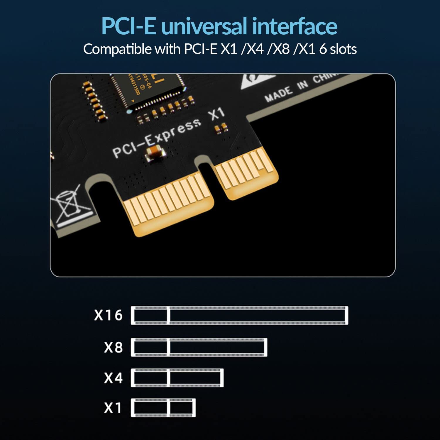 Dracaena 7 Ports USB 3.0 PCI Express USB Expansion Card,USB 3.0 7 Ports Expansion Card,Connect 7 Devices Expanded,Not Compatible with PCIe Riser,Support Desktop PC, Linux/WindowsXP/ 7/8/ 8.1/10