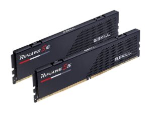 g.skill ripjaws s5 series (intel xmp 3.0) ddr5 ram 32gb (2x16gb) 6000mt/s cl36-36-36-96 1.35v desktop computer memory udimm - matte black (f5-6000j3636f16gx2-rs5k)