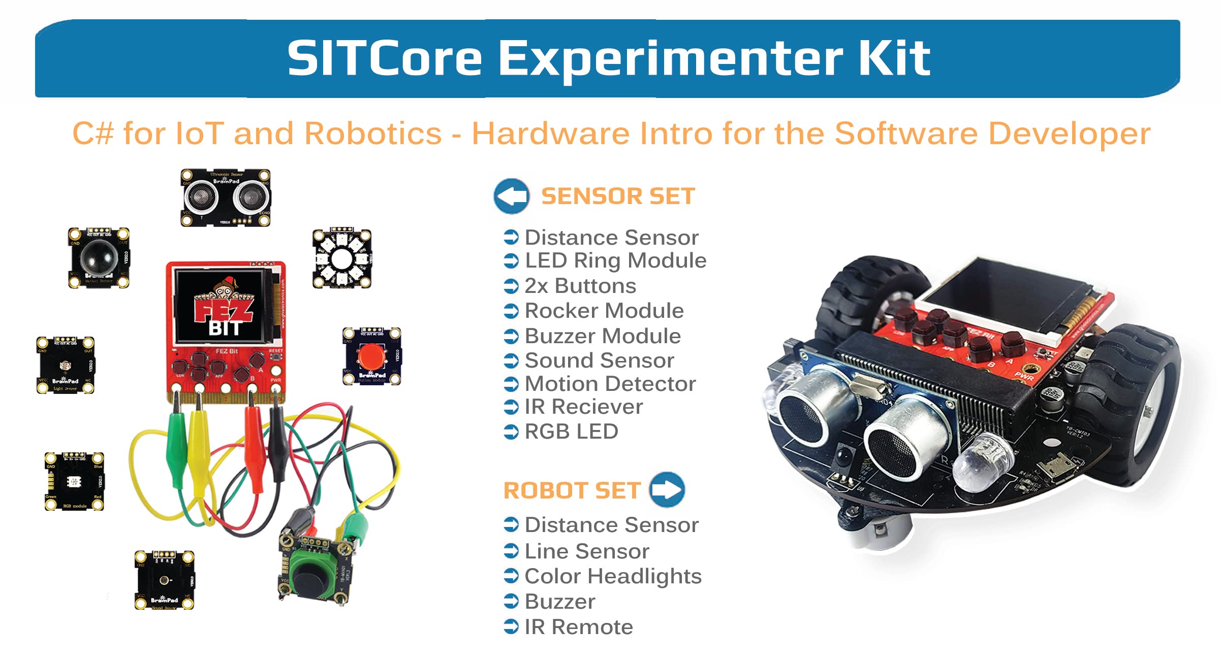 SITCore Experimenter Kit, C# Development kit for IoT & Robotics