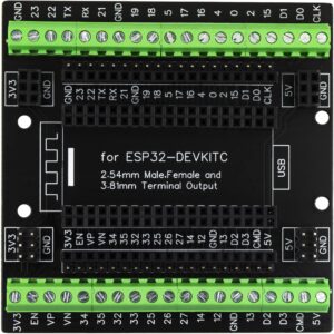 for esp32 super breakout board 3.81mm / 0.15" terminal blocks gpio expansion board 3 types output for esp32 module esp-wroom-32 esp32-devkitc