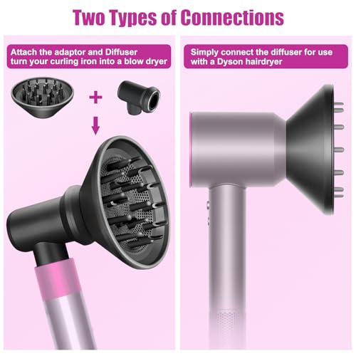 Diffuser and Adaptor for Dyson Airwrap Styler for Airwrap Styler Into A Hair Dryer Combination