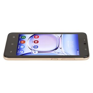 wifi unlocked smartphone, dual camera phone with golden 4.5 inch hd screen, gps supported for gaming (us plug)