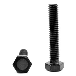 m20 x 2.50 x 80 mm (ft) coarse thread din 933 / iso 4017 class 10.9 hex cap screw (bolt) alloy steel black oxide pk 10