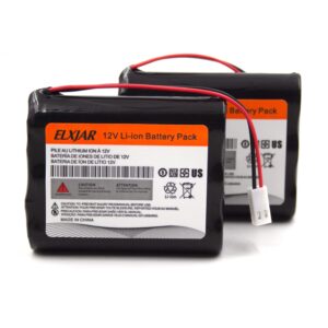 yutsujo (2-pack) 11.1v 2600mah li-ion battery pack 18650 * 3 cell with 2 pin mta-100 connectors